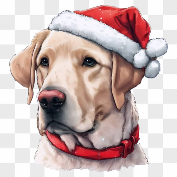 Descarga Perro Labrador Festivo con Sombrero de Santa Cartoons En Línea ...