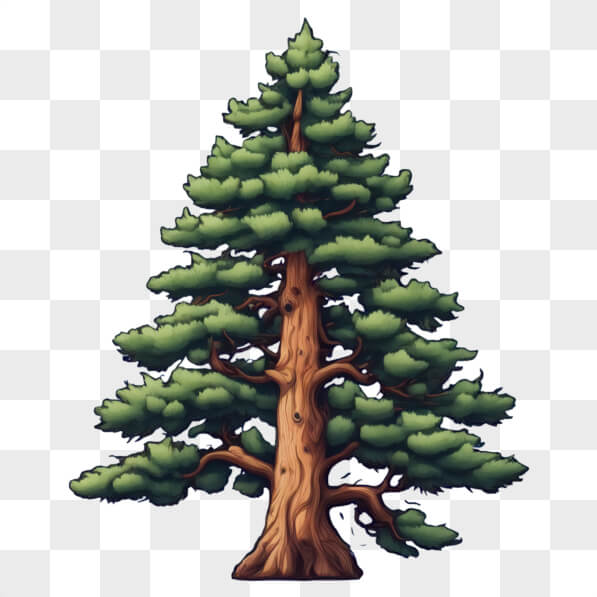 Download Stylized Tree with Lush Green Foliage Cartoons Online ...