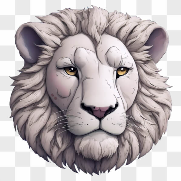 Descarga Representación artística de la cabeza de un león Cartoons En ...