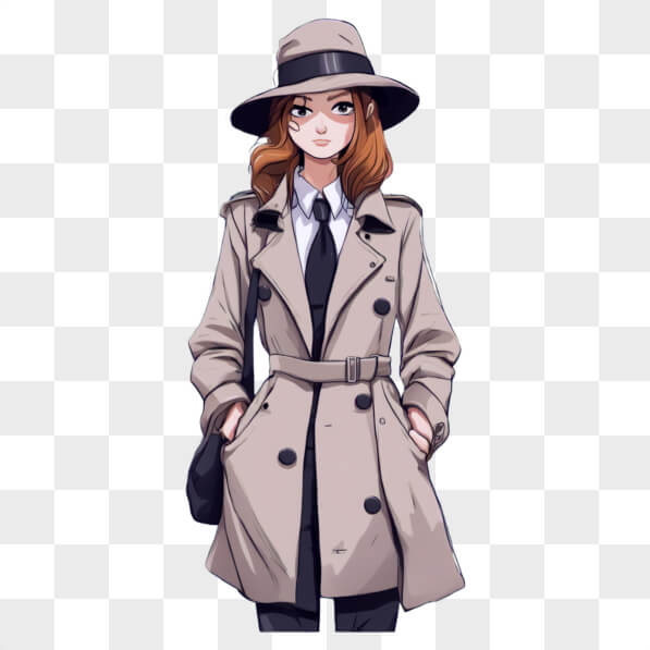 Download Stylized Female Detective Character Cartoons Online - Creative ...