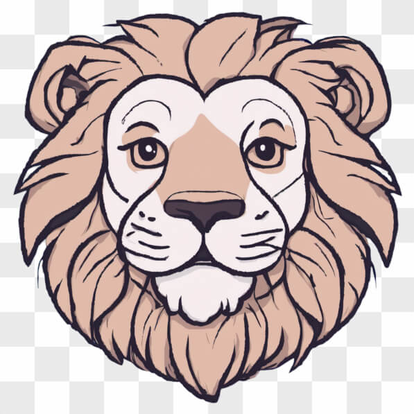 Download Illustrated Lion Head Cartoons Online - Creative Fabrica