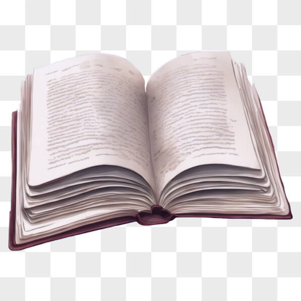 Download Open Book with Handwritten Text Cartoons Online - Creative Fabrica