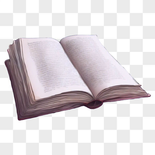 Download Open Book with Handwritten Text Cartoons Online - Creative Fabrica