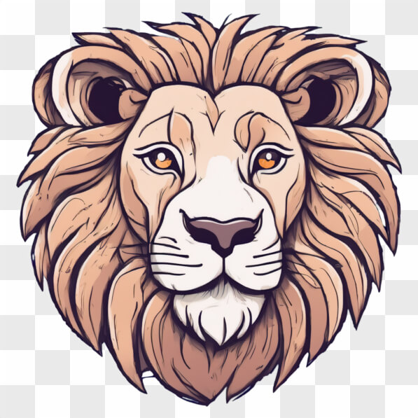 Descarga Ilustración de una Cabeza de León Cartoons En Línea - Creative ...