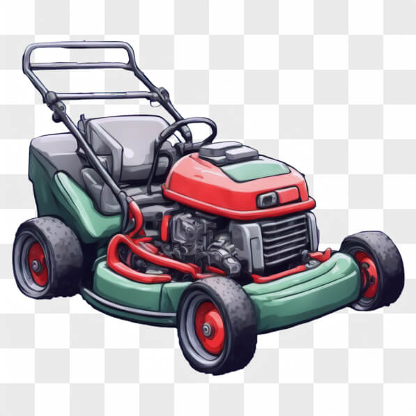 Download Colorful Lawn Mower Cartoons Online - Creative Fabrica