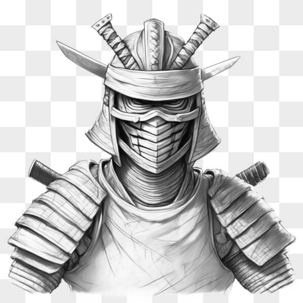 Download Stylized Samurai Warrior Illustration Sketches Online ...