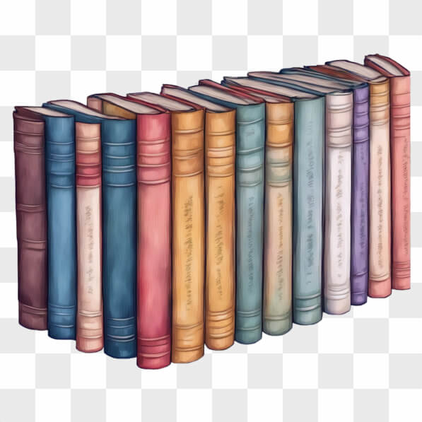 Baixe Fileira Colorida de Livros em uma Prateleira Cartoons - Creative ...