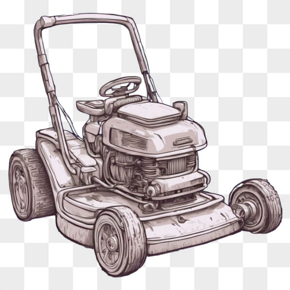 Download Illustrated Lawn Mower Cartoons Online - Creative Fabrica