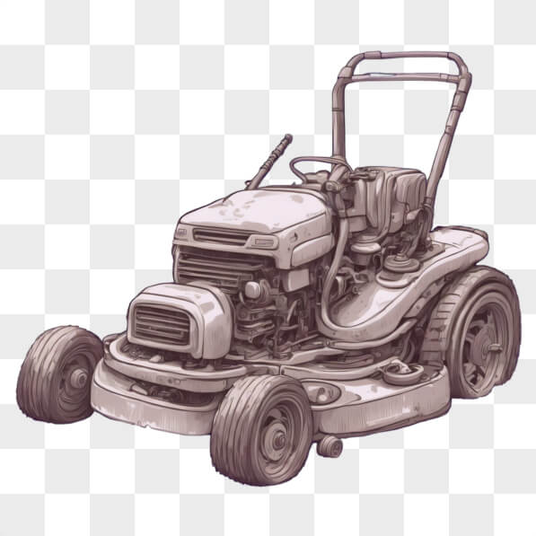 Download Illustrated Lawn Mower Cartoons Online - Creative Fabrica