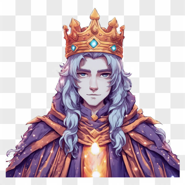 Baixe Personagem Regal com Coroa e Capa Cartoons - Creative Fabrica