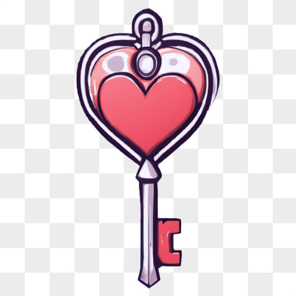 Descarga Llave en forma de corazón Cartoons En Línea - Creative Fabrica