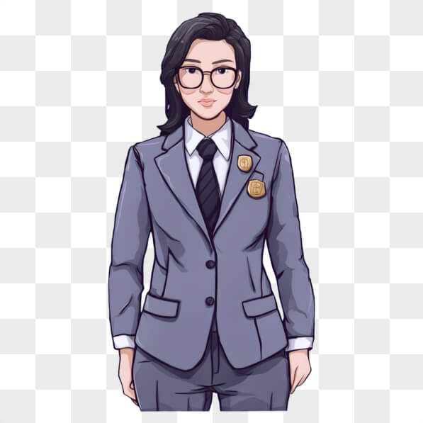 Baixe Personagem animado profissional em terno Cartoons - Creative Fabrica