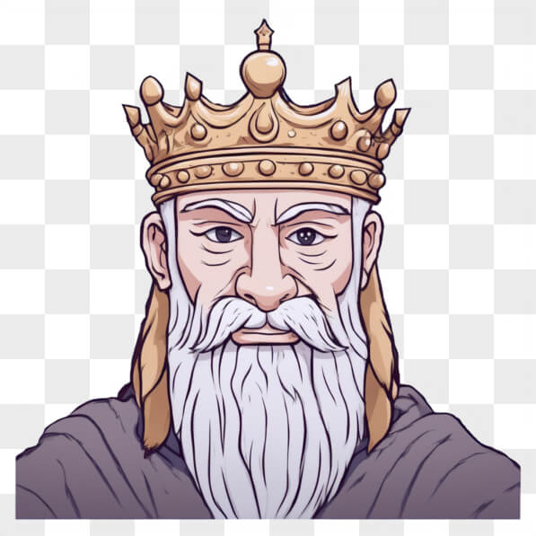 Descarga Retrato de un Rey con Corona y Barba Cartoons En Línea ...