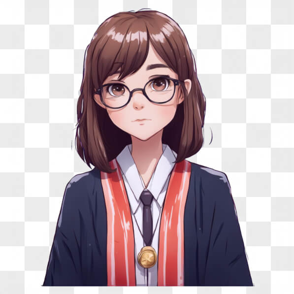 Download Anime-style Graduate Character Cartoons Online - Creative Fabrica