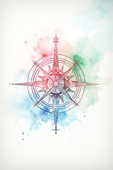 Download Watercolor Compass Rose Backgrounds Online - Creative Fabrica