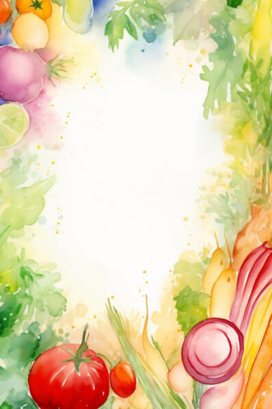 Download Watercolor Vegetables and Fruits Backgrounds Online - Creative ...