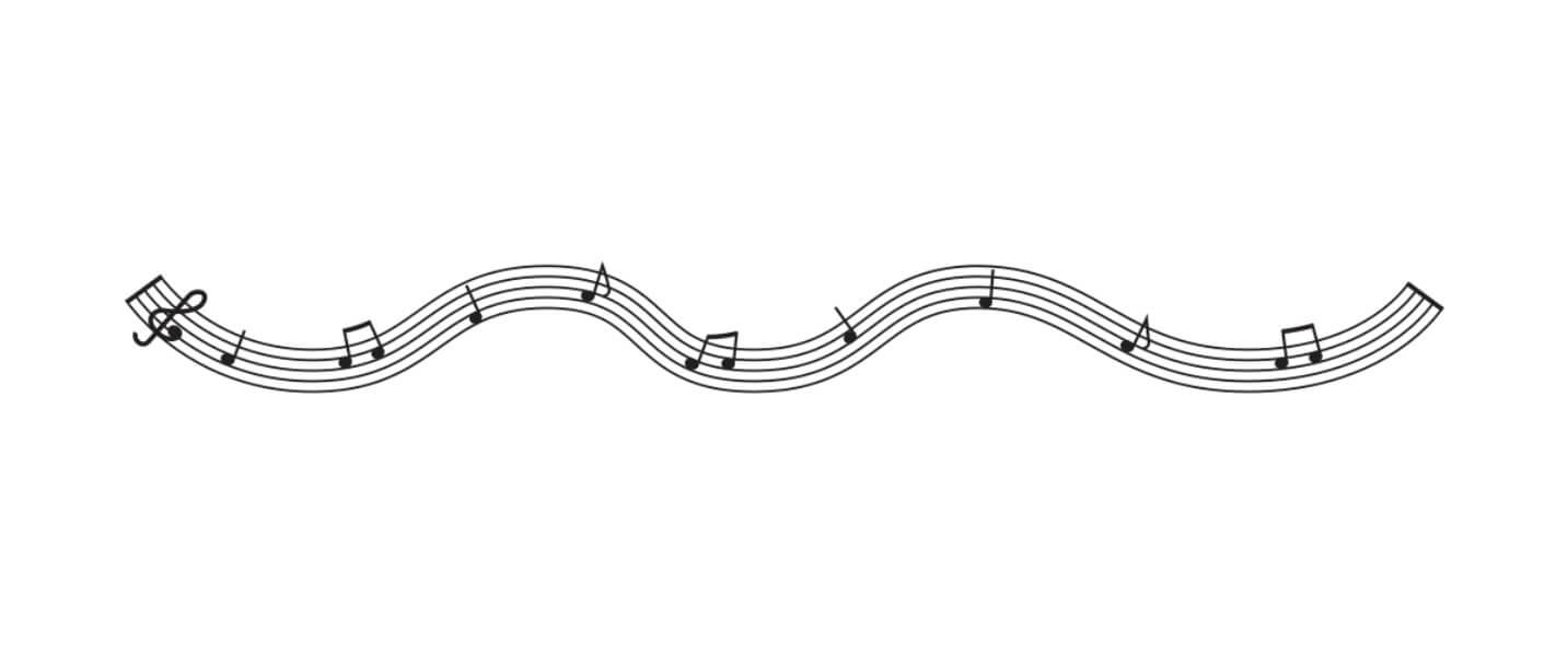 Descarga Pentagrama musical fluido con notas Bordes y Esquinas En Línea ...