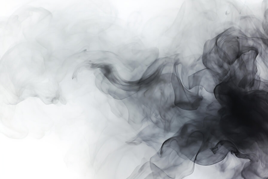 Download Draaiende Zwarte Rook op Witte Achtergrond Achtergronden ...