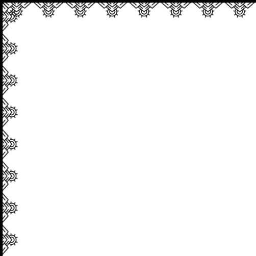Download Black and White Ornate Border Frame Vector Illustration ...