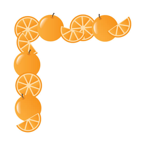 Download Creative Arrangement of Oranges Borders & Corners Online ...
