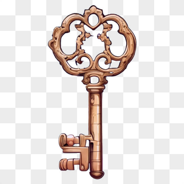 Download Ornate Vintage Key Cartoons Online - Creative Fabrica