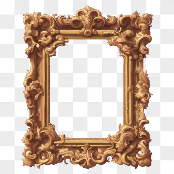 Descarga Marco de imagen de madera ornamentado Cartoons En Línea ...