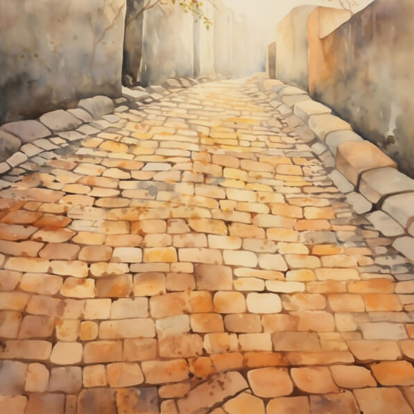 Download Serene Cobblestone Pathway Backgrounds Online - Creative Fabrica