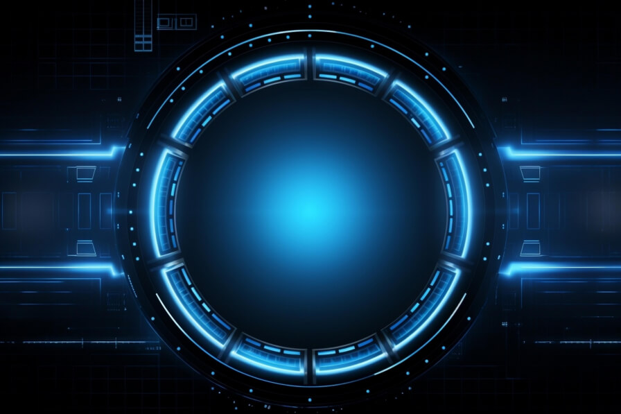 Download Futuristic Blue Circular Design Backgrounds Online - Creative ...