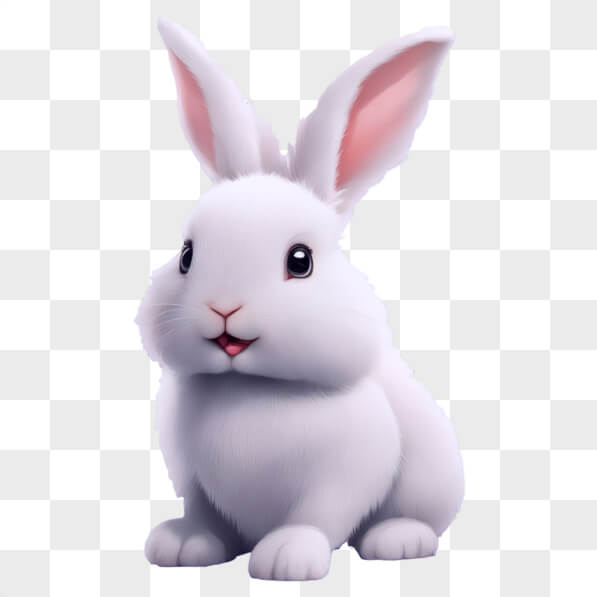 Download Cute Cartoon White Rabbit Cartoons Online - Creative Fabrica