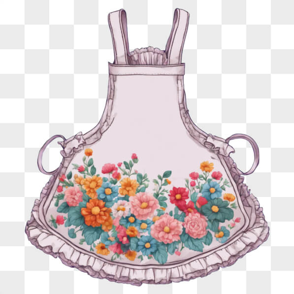 Download Floral Apron Design Cartoons Online - Creative Fabrica