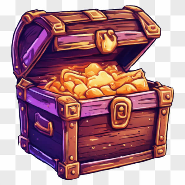 Download Treasure Chest Overflowing with Gold Cartoons Online ...