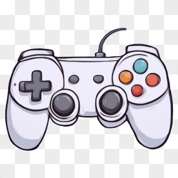 Baixe Ilustração de Controle de Videogame Branco Cartoons - Creative ...