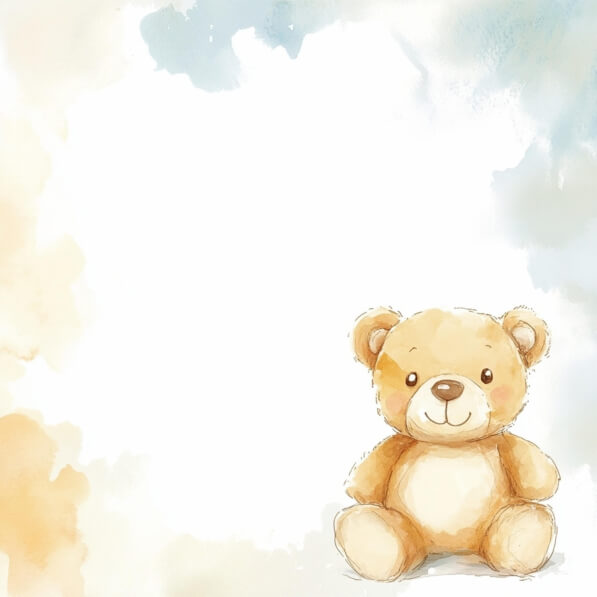 Télécharger Joli ours en peluche sur fond aquarelle Arrière-plans En ...