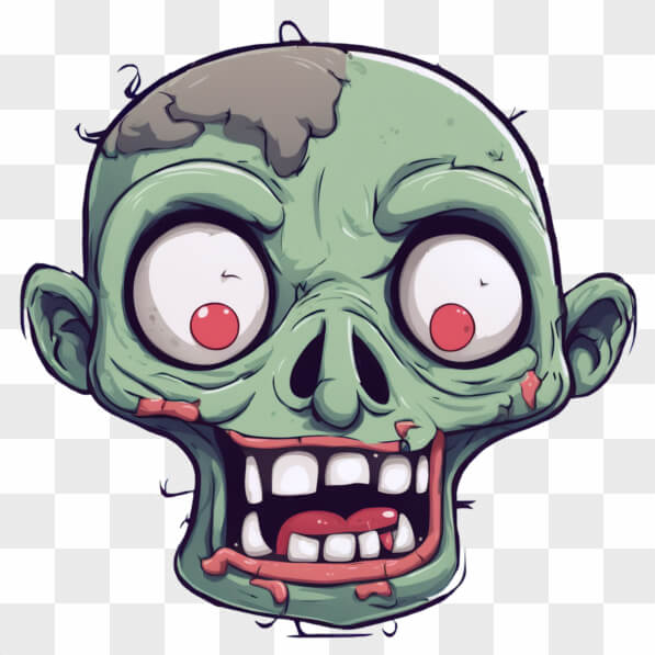 Download Cartoon Zombie Head Illustration Cartoons Online - Creative ...