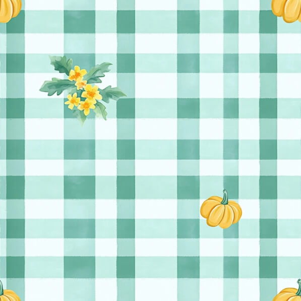 Download Autumn-themed Green Checkered Background Patterns Online ...