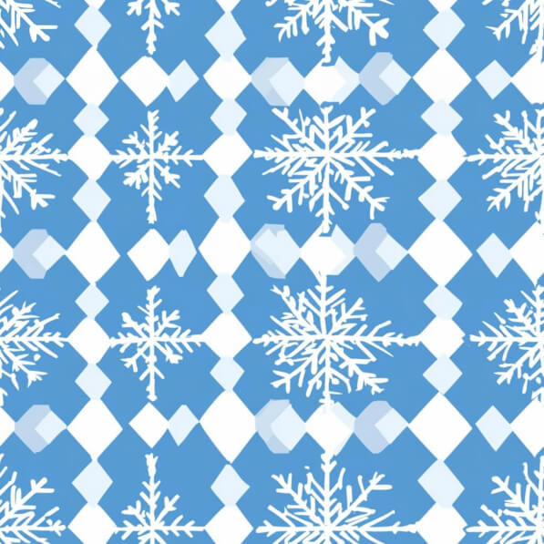 Télécharger Motif de flocon de neige d'hiver sur fond bleu Motifs En ...