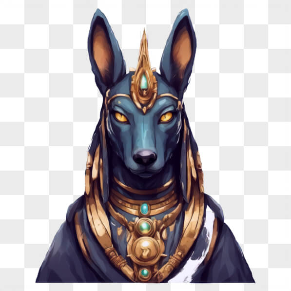 Download Stylized Representation of a Mythical Jackal Creature Cartoons ...