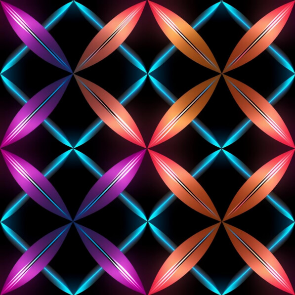 Descarga Patrón abstracto vibrante con pétalos coloridos Patrones En ...