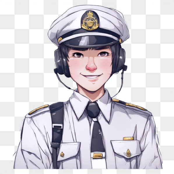 Download Pilot Character with Headset Cartoons Online - Creative Fabrica