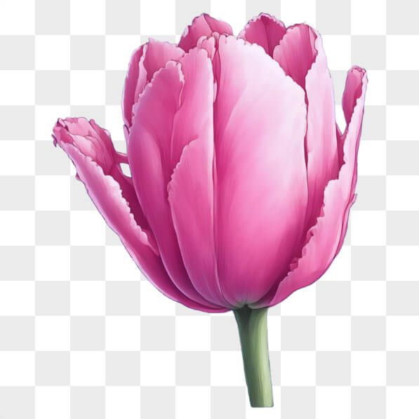 Download Pink Tulip Against White Background Cartoons Online - Creative ...