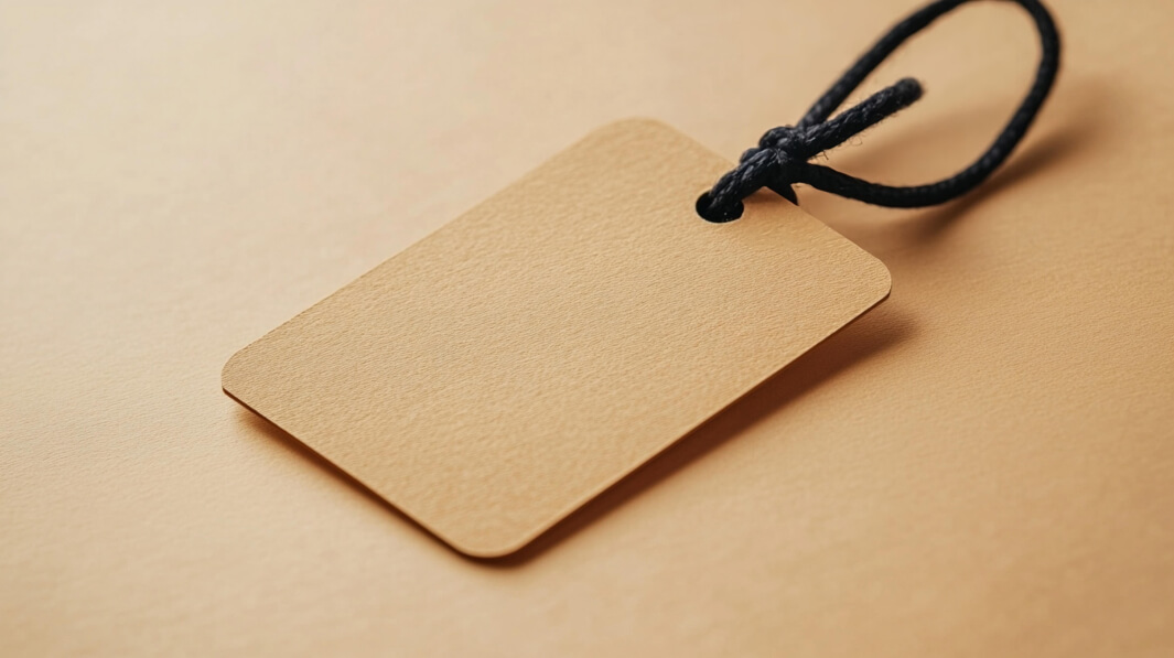 Descarga Etiqueta en blanco sobre un fondo liso Mockups En Línea ...