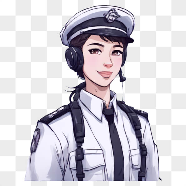 Download Female Security Officer Cartoons Online - Creative Fabrica