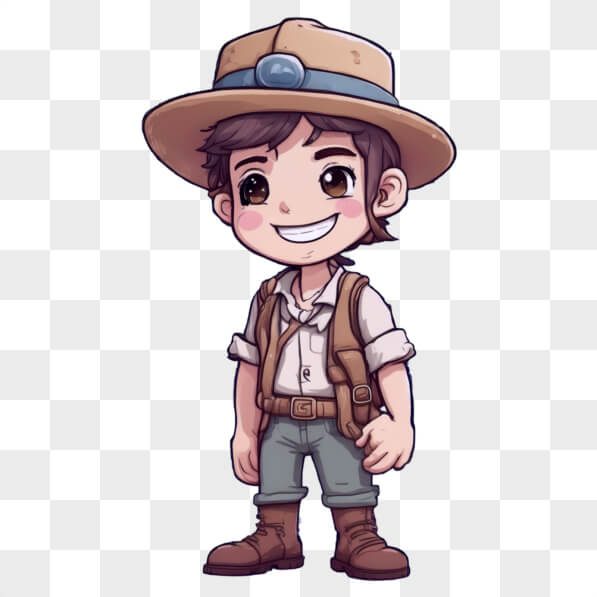 Download Cheerful Young Explorer Character Cartoons Online - Creative ...