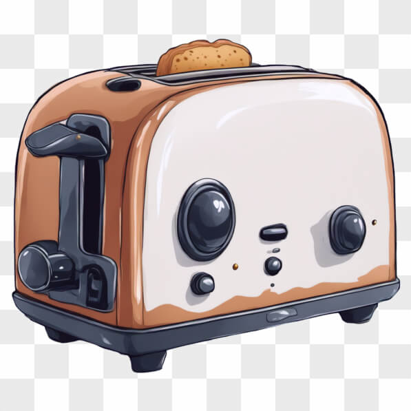 Download Cartoon Toaster with Toast Cartoons Online - Creative Fabrica