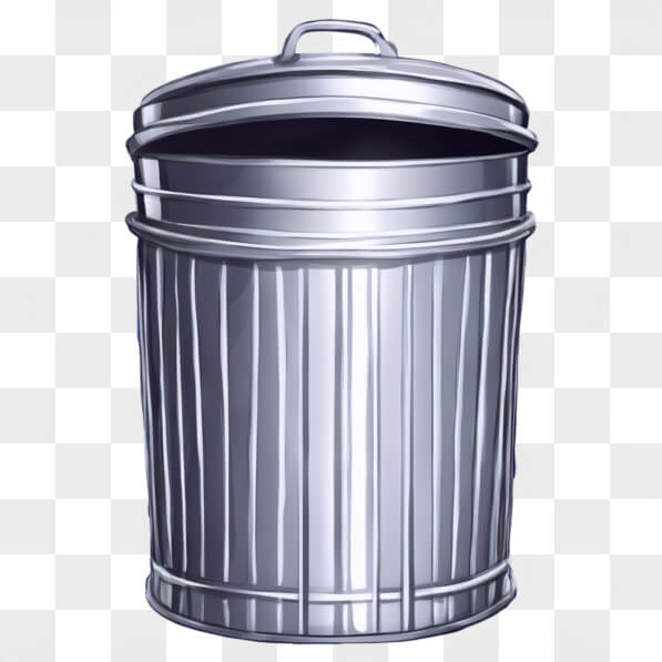 Download Shiny Metallic Trash Can Cartoons Online - Creative Fabrica