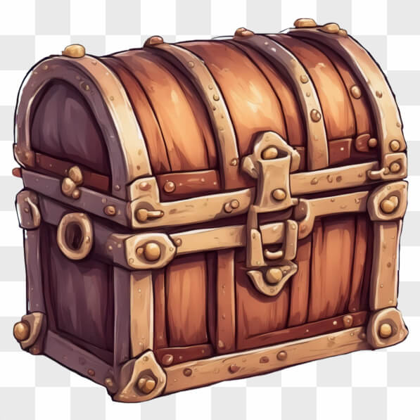 Download Vintage Wooden Treasure Chest Cartoons Online - Creative Fabrica