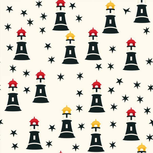 Download Whimsical Lighthouse Pattern Patterns Online - Creative Fabrica