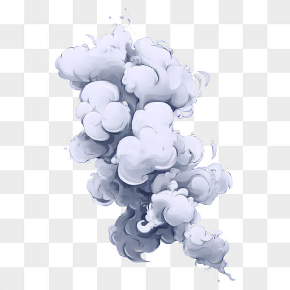 Baixe Nuvem de Fumaça Turbulenta Cartoons - Creative Fabrica