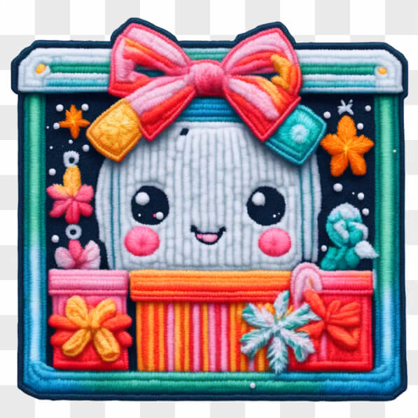 Download Kawaii Gift Box Character with Festive Decorations Kawaii ...