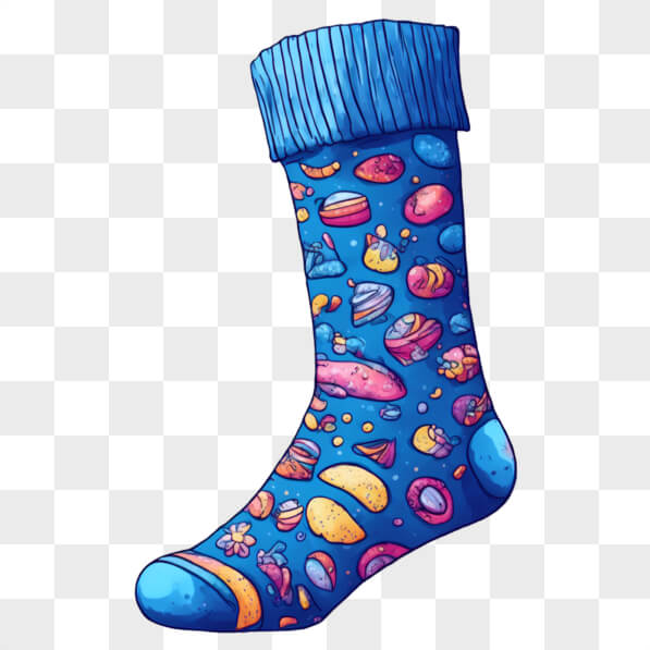 Download Colorful Sock with Candy Designs Cartoons Online - Creative ...